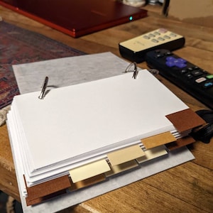 Index Cards Blank and Lined Refills Punched Holes for - Etsy