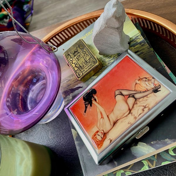 Bats Cigarette Case Wallet Business Card Holder Gothic Psychobilly ...