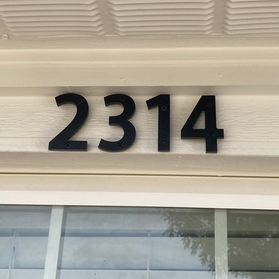 4 Inch Iris House Numbers Letters - Etsy