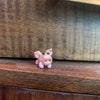 Glass Figurines Tiny Fox Figurine Miniature Fox Sculpture Sleeping Fox ...