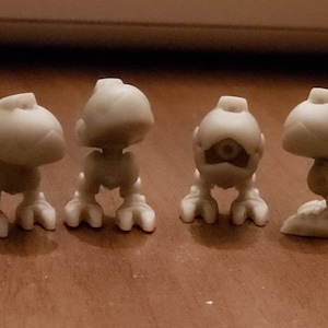 Chibi Mini Moles X6 3d Printed Miniatures - Etsy