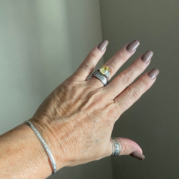 Sterling Silver Cuff Bracelet - Etsy