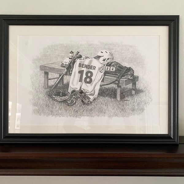 Personalized Baseball Print: Team Colors, Senior Gift - Etsy