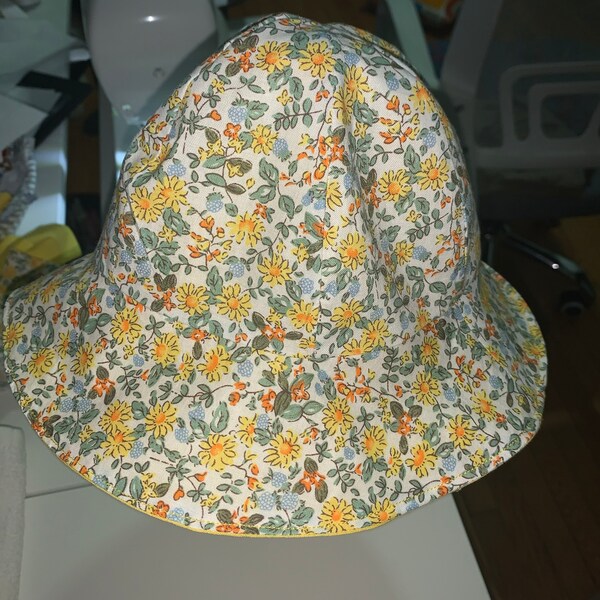 SEWING PATTERN - Kids Reversible Sun Hat Pdf Sewing Pattern Download ...