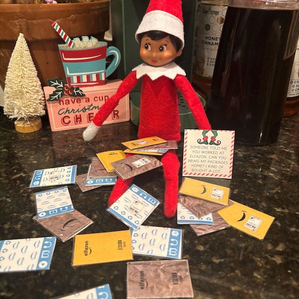 Christmas Elf Sized Elfazon Envelopes amazon Elf Prop Idea Digital ...