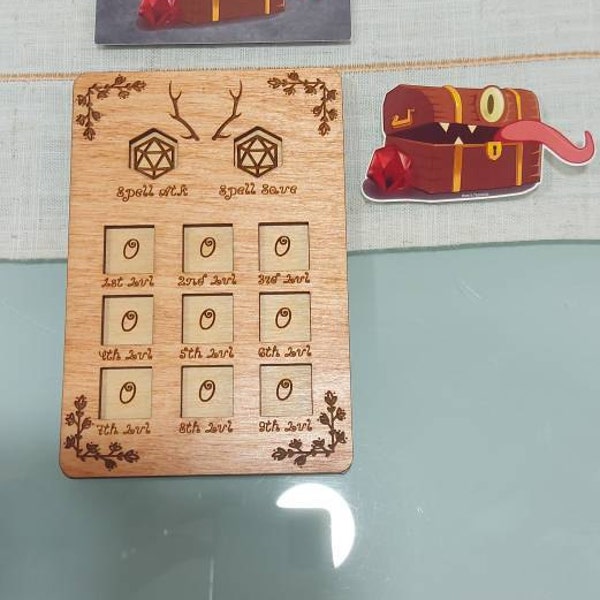 Spell Slot Counters - Dnd , Laser Engraving - Etsy