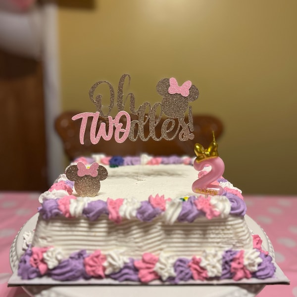 Oh Twodles Cake Topper, I'm Twodles Cake Topper, Girls 2nd Birthday ...