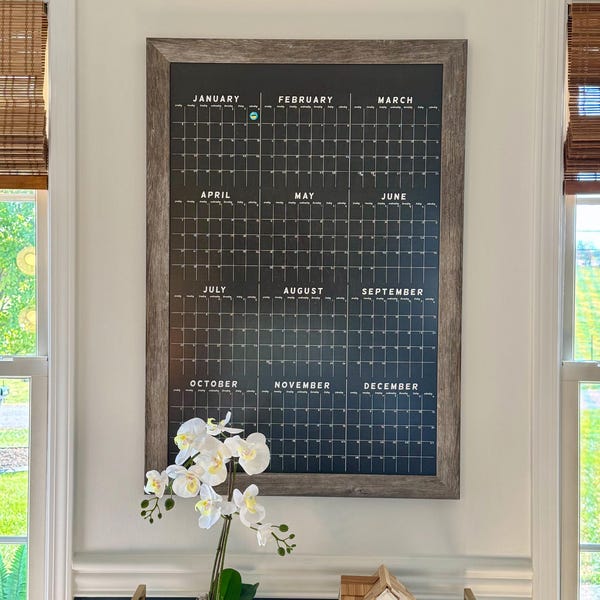 Yearly Calendar - Annual Calendar - FULL YEAR Calendar - LARGE ...