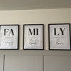 Set of 3 Family Prints Family Quote Wall Art Family Wall - Etsy