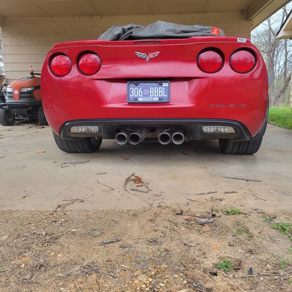 C6 Corvette Tail Lights Carbon Fiber Decal Overlay Vette Logo Emblem ...