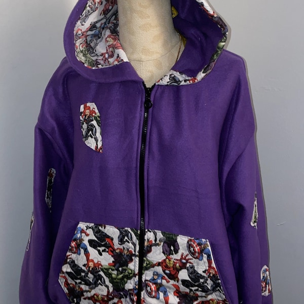 Azalea Hoodie Pattern|slouchy Zipper Hoodie Pattern|women Hoodie Sewing ...