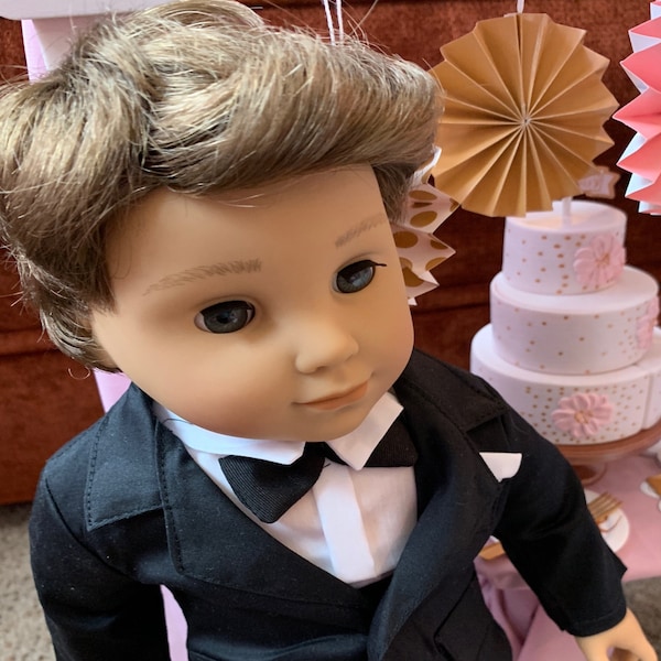 Tuxedo - 5 Piece Tuxedo Set for 18 Inch Dolls - Jacket, Pants, Belt ...