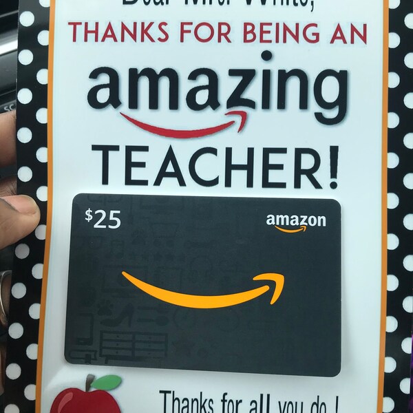 INSTANT DOWNLOAD Editable 5x7 Amazon Teacher Appreciation Printable ...