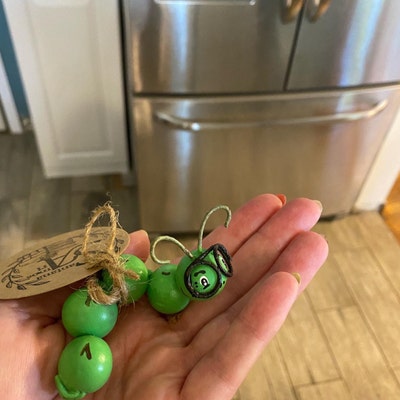 Handmade Wooden Book Worm Bookwormlarge and Small Book Worm Decor ...