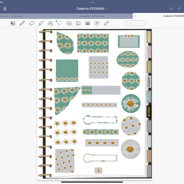 Goodnotes Stickers; Digital Stickers; Digital Planner Stickers; Journal ...