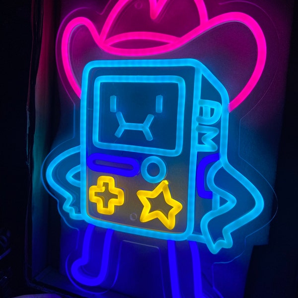 Adventure Time BMO Neon Sign, Led Sign for Nintendo Game Decor, BMO ...