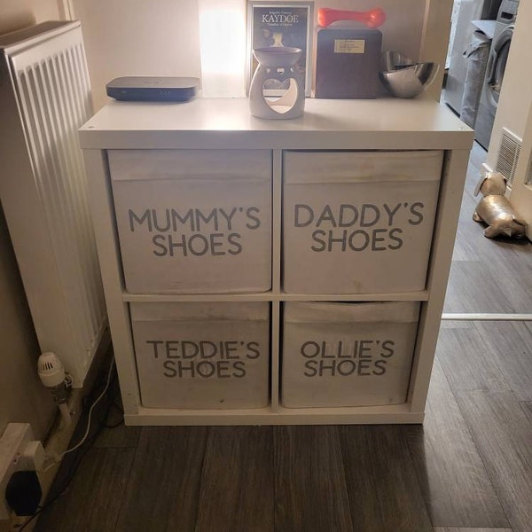 IKEA KALLAX DRONA Box Sticker Personalised Vinyl Labels Stickers Decals ...