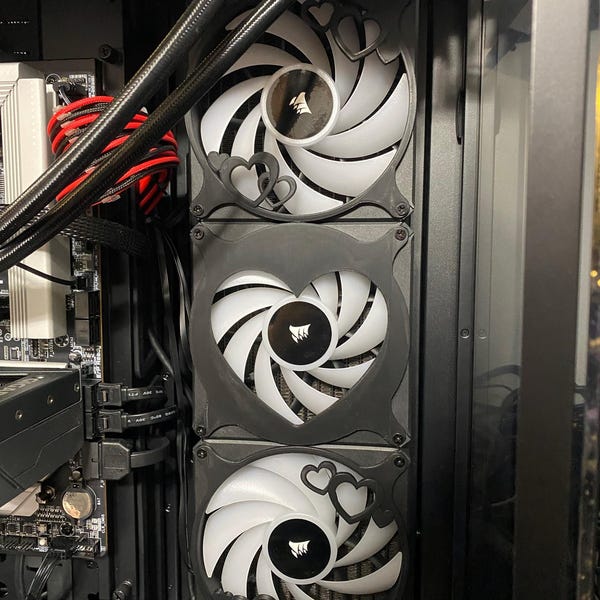 Star / Heart (cutouts) | Pc Fan Grills (covers, Shrouds) | Cute Pc Deco ...