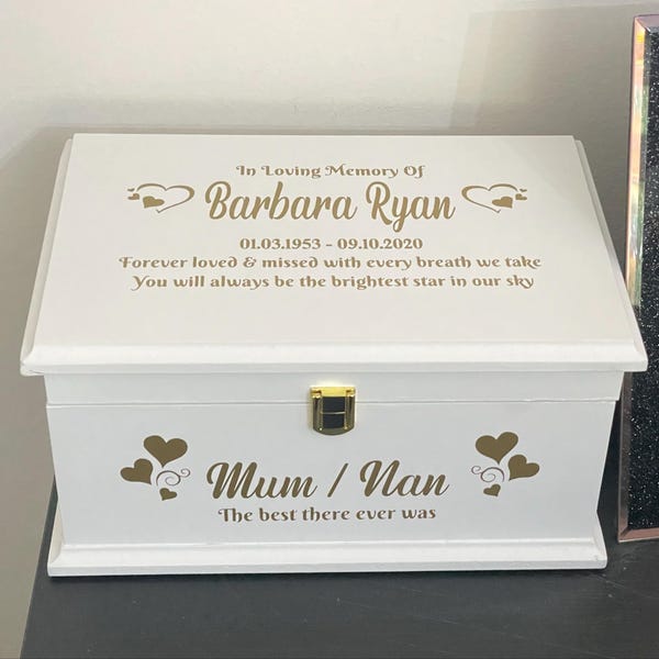Baby/childs Teddy Tall Ashes Casket/urn/box With Clasp - Memorial Box ...