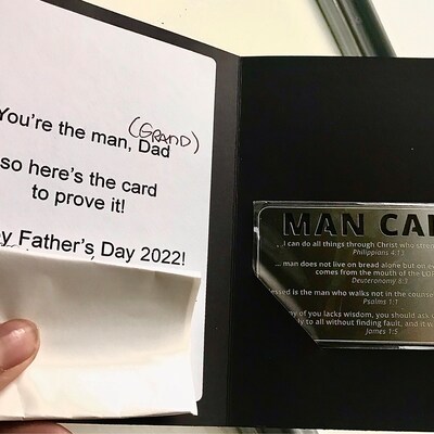 Man Card Individual Card - Etsy