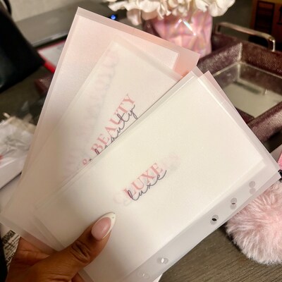 A6 Frosted Envelope Cash Stuffing Envelope Money Budget Envelope Pink ...