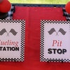Racing Signs, Racing Table Signs, Racing Party Table Signs, Pit Stop ...