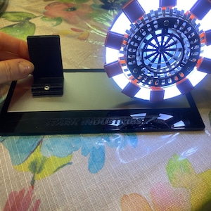 IRON MAN Arc Reactor Tony Stark's Desk Phone Stand Stark Industries ...