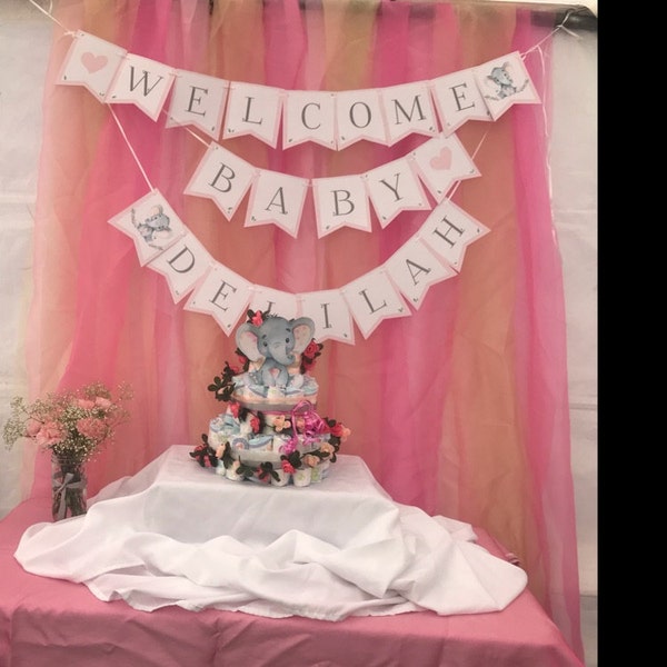 Customized Printable Banner - Add a Name - Etsy