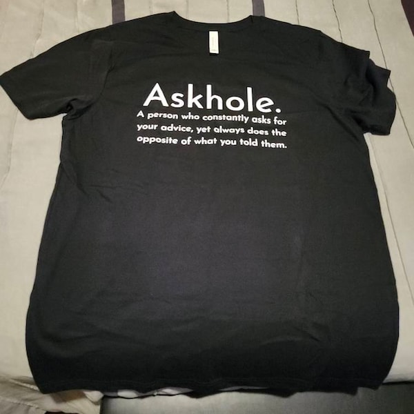 Askhole Funny Meaning Shirt, Funny Dictionary Shirt, Dad Shirt ...
