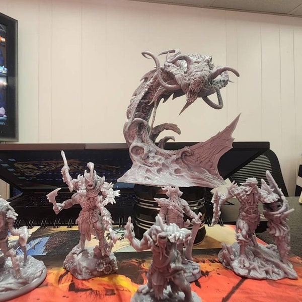 Aboleth Aberration | 100mm Tall Resin Miniature | Miniatures ...