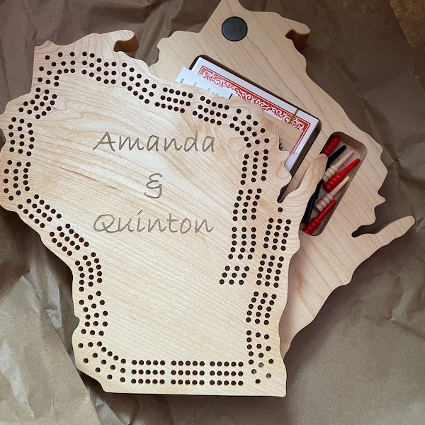 Customizable Motorcycle Cribbage Board Cruiser Custom Style - Pegs ...
