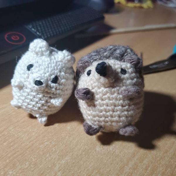 9-in-1 Amigurumi Animals Crochet Pattern Bundle / Hedgehog Red Panda ...