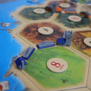 Custom 3d Printed Settlers of Catan Pieces unofficial - Etsy