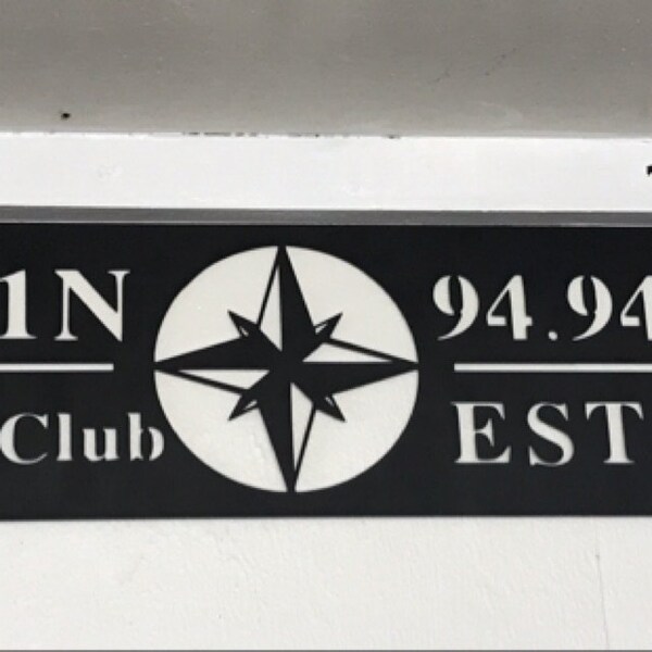 GPS Coordinates Sign, Custom Metal Sign, Metal Wall Art, Latitude and ...