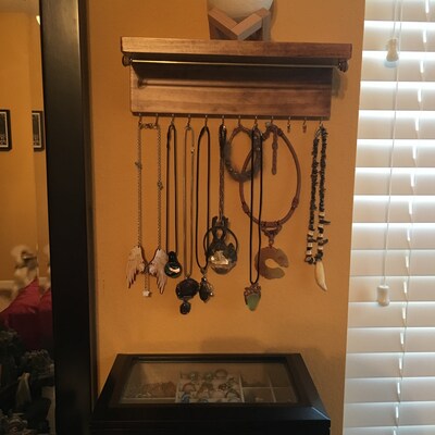Jewelry Organizer Jewelry Shelf Jewelry Display Wall Jewelry Holder ...