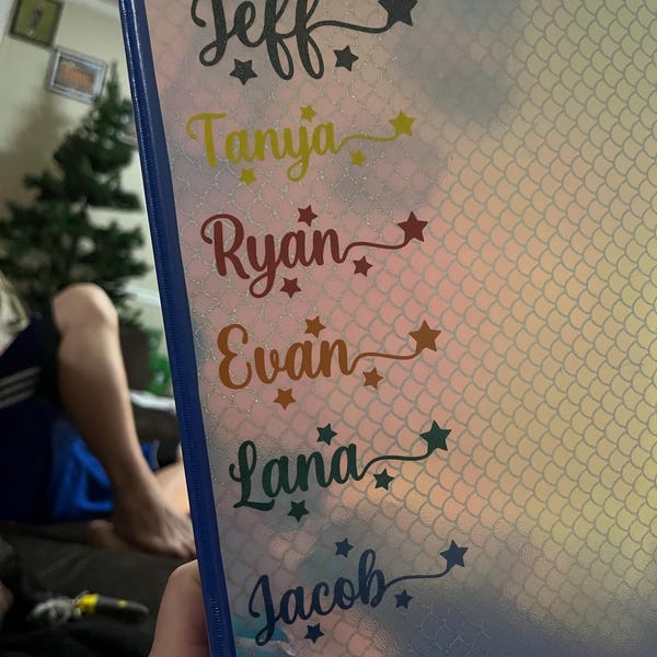 Two Letter Double Layer Initials Decal - Shadow Block Initials - Vinyl ...