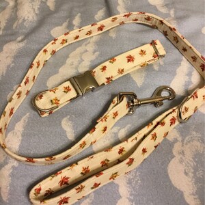 Maple Leaf Dog Maple Leaf Cat Collars 100% Soft Cotton | Etsy