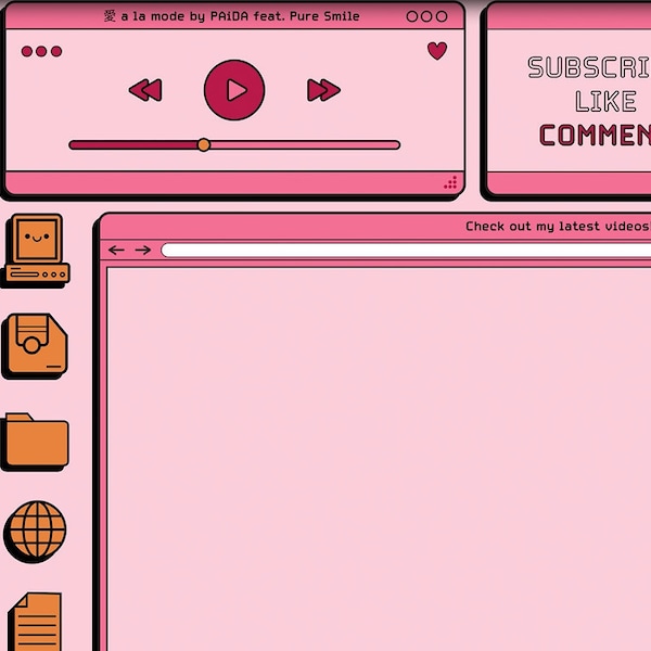 Youtube-ready Animated Retro Digital Intro and Outro - Girly Y2K ...