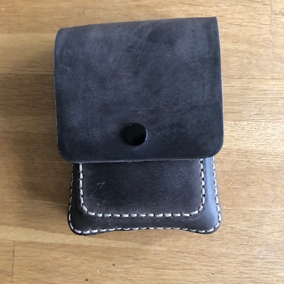 Leather Small Belt Pouch Leather Belt Wallet Mini Card Wallet Leather ...