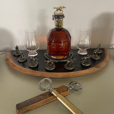 GRAND Head Stave Blanton's Bourbon Bottle and Stopper Dispay REAL ...
