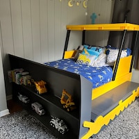 Twin Size Front End Loader Bed PLANS (plans Only), Create a ...