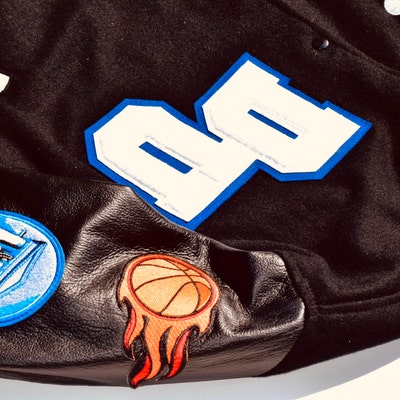 FLAMING BASKETBALL PATCH Iron-on Embroidered Applique Major League ...