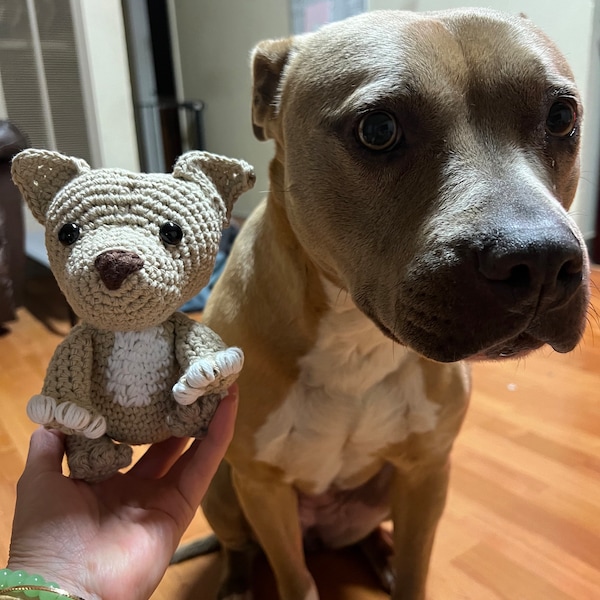 Staffordshire Bull Terrier Dog Amigurumi Crochet Pattern - Etsy