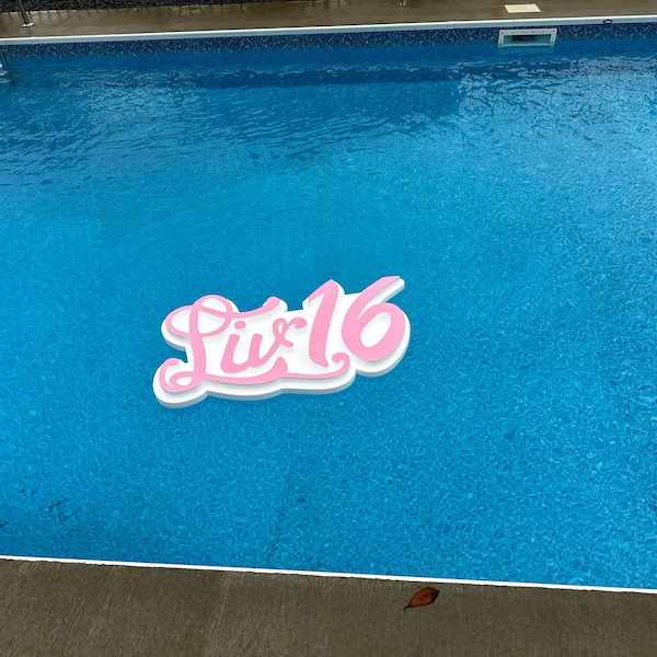 Custom Pool Signs, Logos, Pool Floating Names, Birthday, Company ...