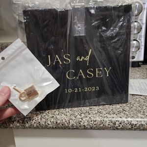 Personalized Name Card Box Wedding Acrylic Card Box With Lock - Etsy