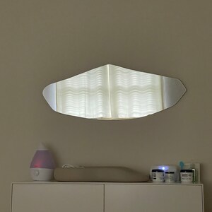 Geometric Oval Decorative Mirror Design Aesthetic Minimal Wall | Etsy