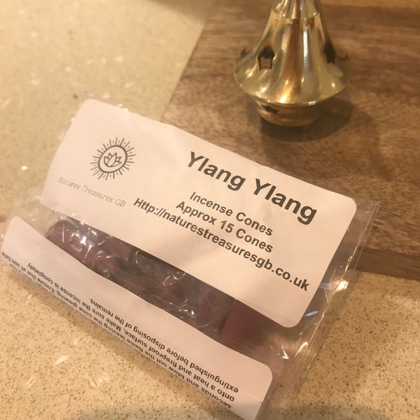 Ylang Ylang Incense Cones - 15 Cone Packet - Calming - Relaxing ...