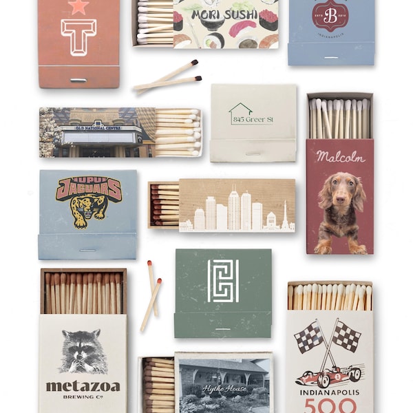 Two Black Vintage Blank Matchbox Templates | Digital Download - Etsy