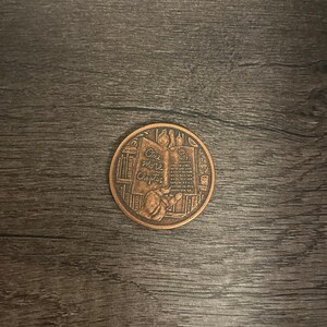 One More Chapter / Go to Bed Copper Decision Maker Coin - Etsy