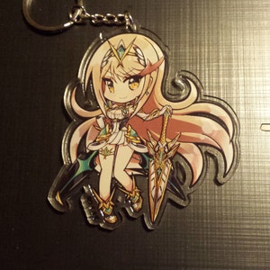 Mythra 3.5 Acrylic Charm double Sided - Etsy